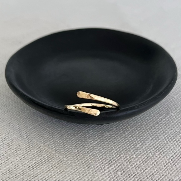 Hushwink | Jewelry | Gold Filled Cuff Wrap Ring Hammered Open Ring ...